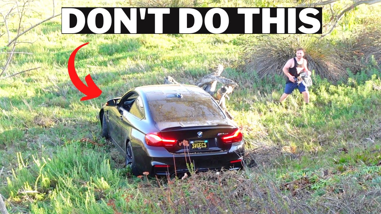 BMW M4 CS CRASHES LEAVING CAR MEET (TOTALED) - YouTube