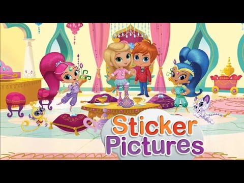 Nick Jr Sticker Pictures - Shimmer & Shine (Make a Scene Game) - YouTube