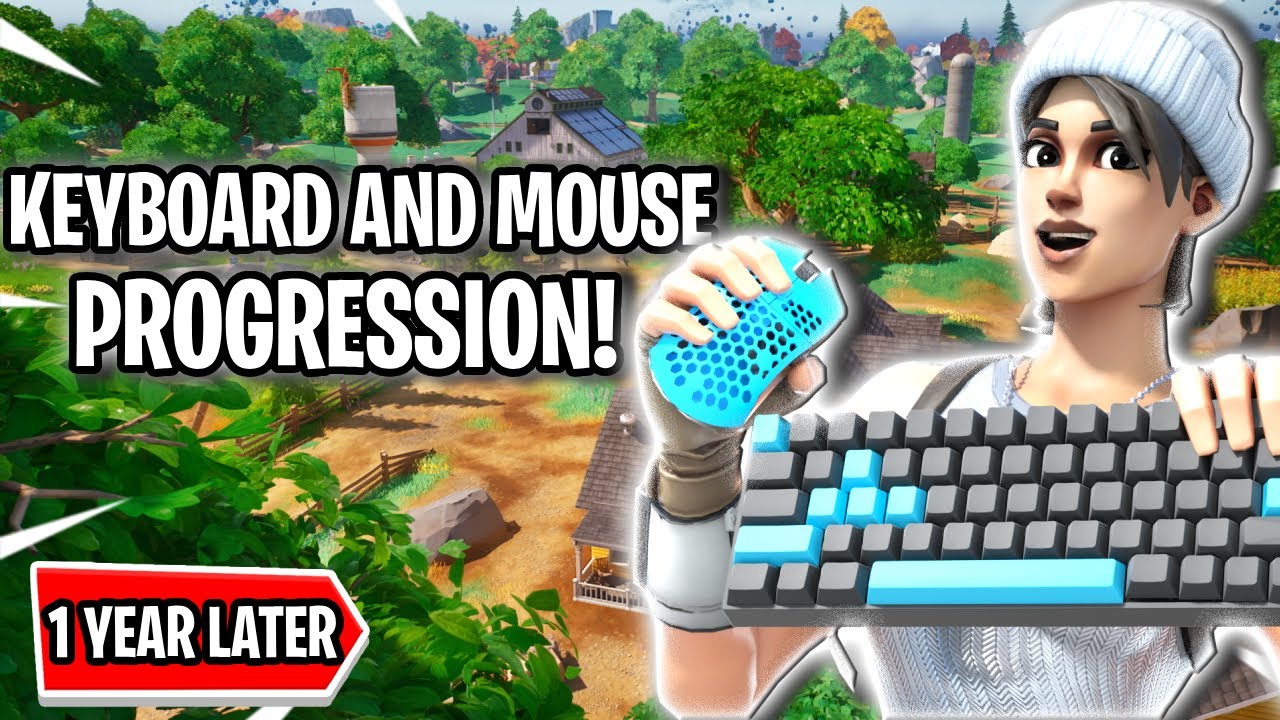 MY FORTNITE KEYBOARD AND MOUSE PROGRESSION AFTER 1 YEAR.. - YouTube