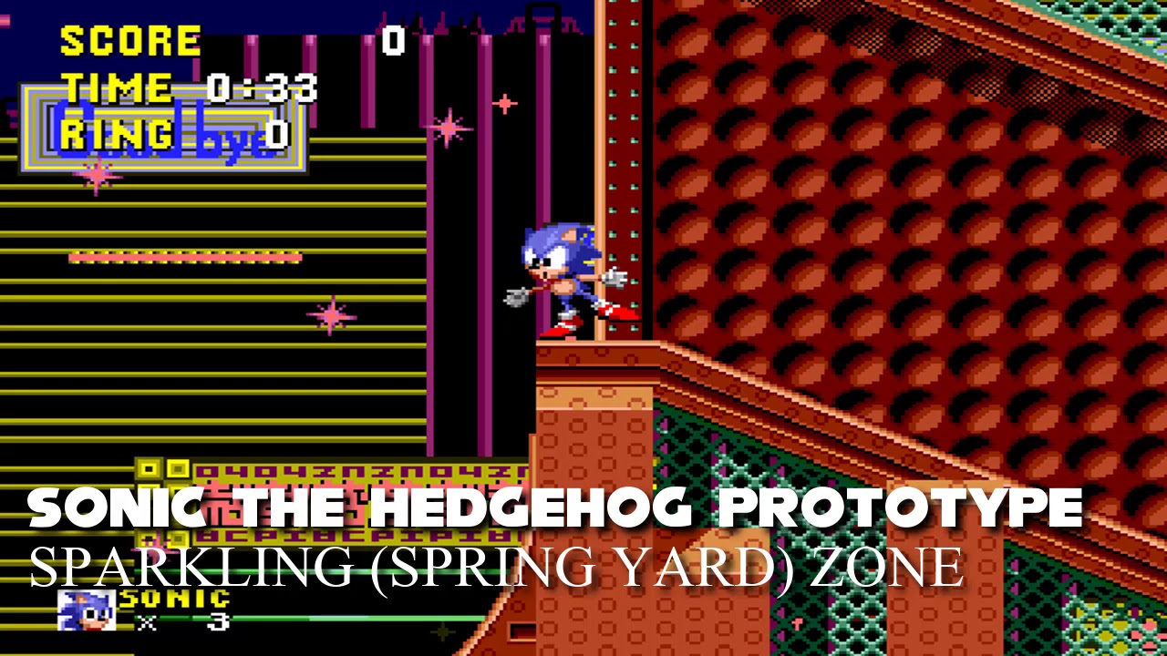 Sonic 1 Prototype OST: Sparkling (Spring Yard) Zone - YouTube