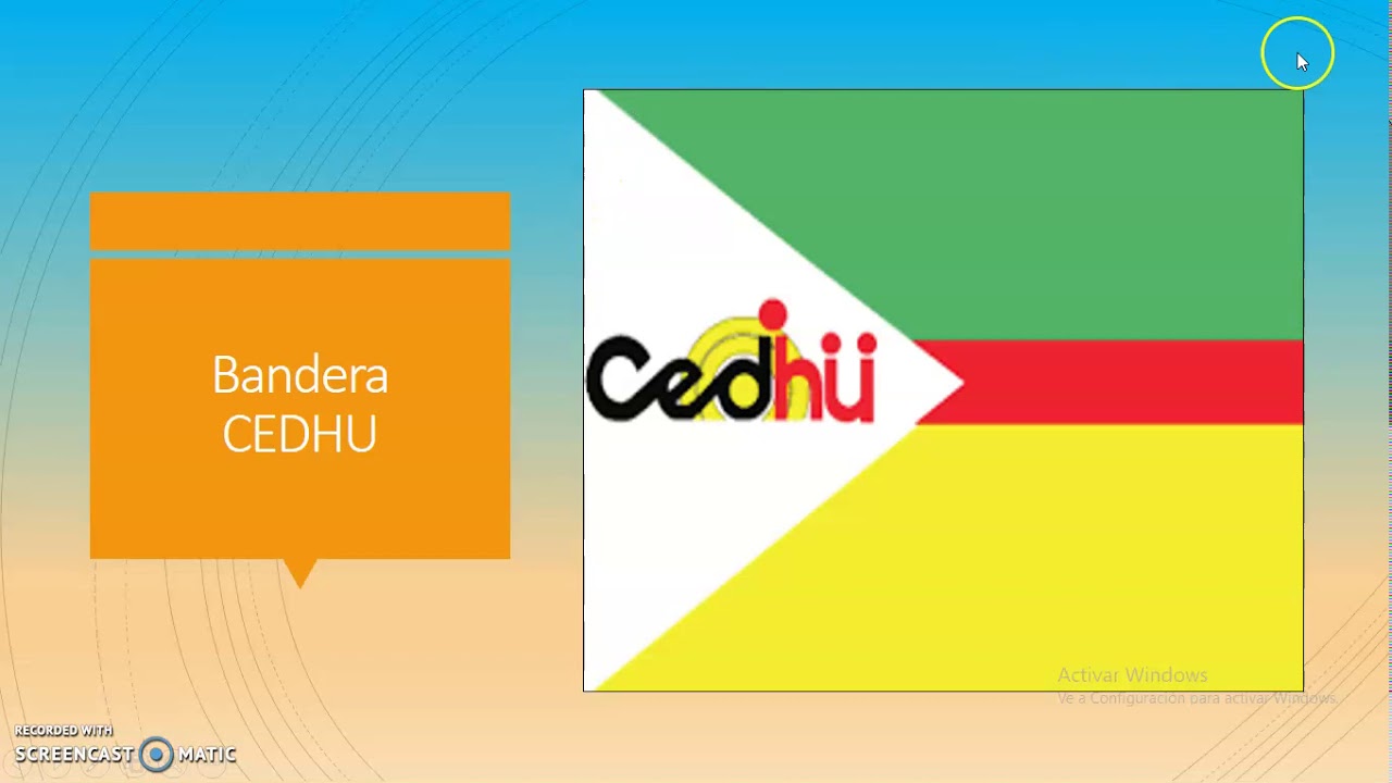 Símbolo Institucional: La bandera CEDHU - YouTube