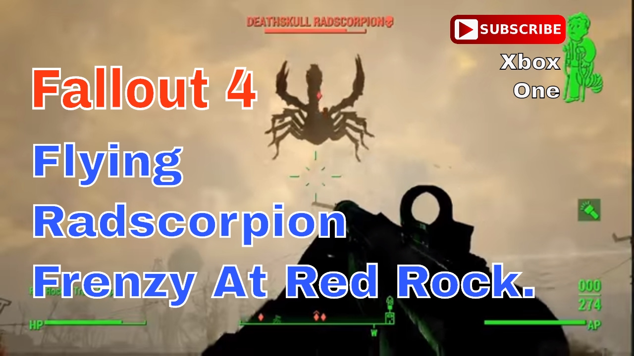 Fallout 4 With Mods Flying Radscorpion Fight Frenzy at Red Rock Xbox ...