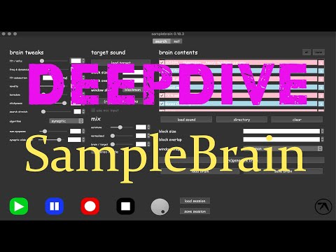 DeepDive: Aphex Twin's Samplebrain - YouTube