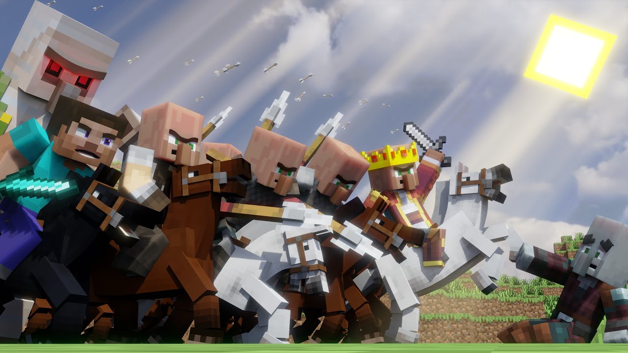 Villager VS Pillager: A History |FULL MOVIE| (Minecraft Animation ...
