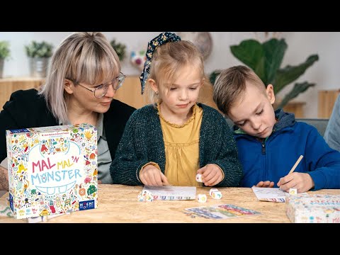 Mal mal 'n Monster | Kinderspiel von HUCH! | Kurze Erklärung