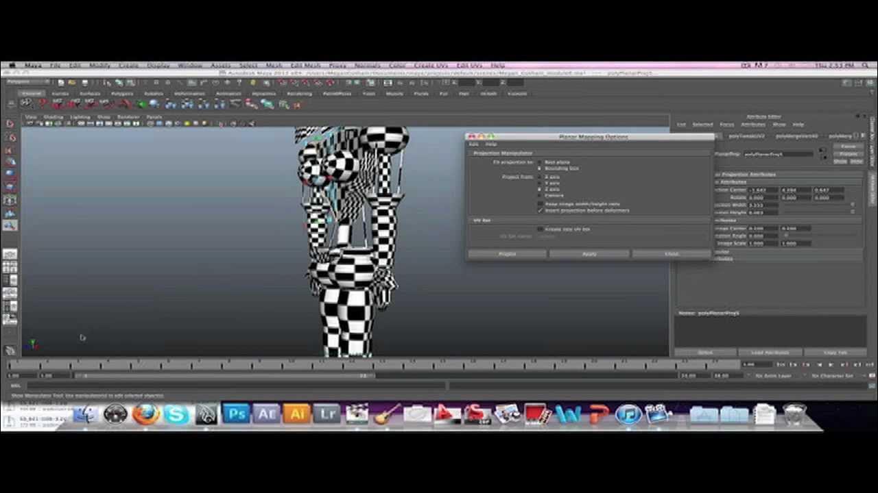 Hypershade and Planar Mapping - Maya 2012 Beginner Tutorial - YouTube