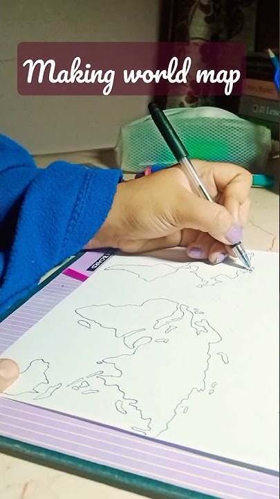 Making World Map || how to make world map || upsc map practice #shorts ...