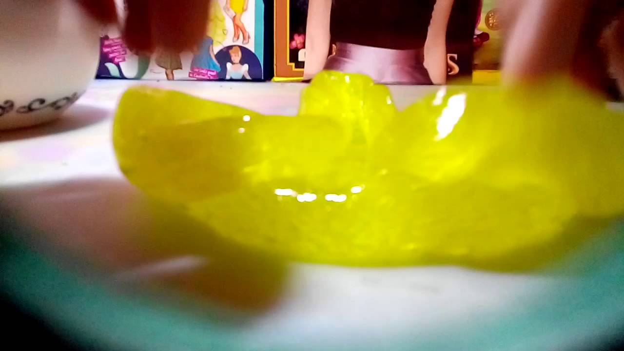 Lemon scented slime - YouTube