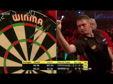 Lakeside BDO World Darts Championships 2014 First Round Robbie Green v ...