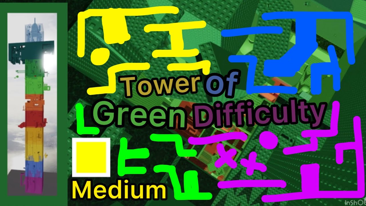Tower of Green Difficulty (ToGD) ALL JUMPS (Cuts) MEDIUM - YouTube