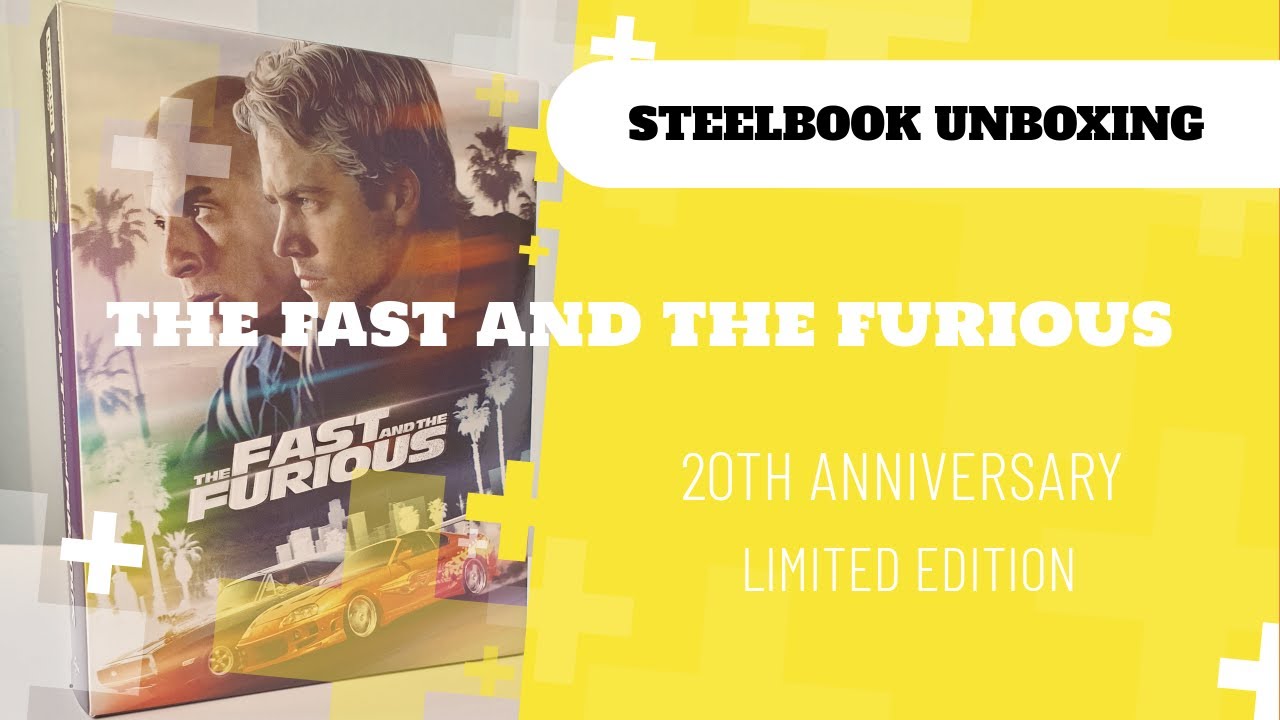 The Fast And The Furious 20th Anniversary Limited Edition Steelbook ...