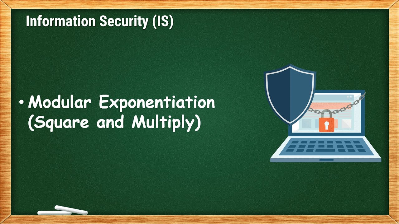 Modular Exponentiation (Square and Multiply) | IS - 4.3 - YouTube