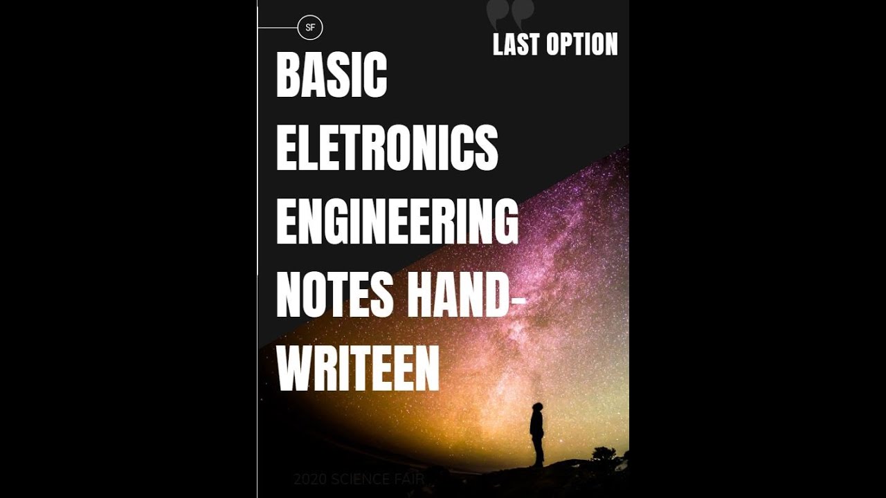 Basic Electronics Engineering (Hand written Notes) - YouTube