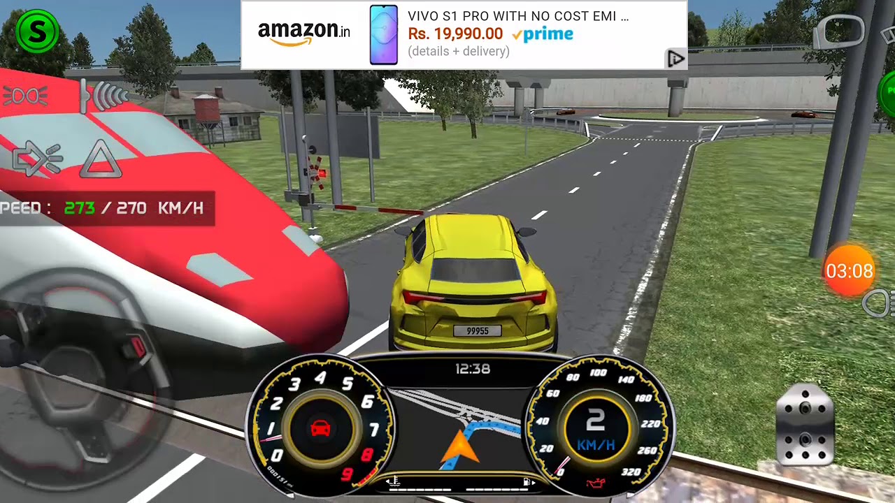 Playing the game 'REAL DRIVING SIM ' - YouTube