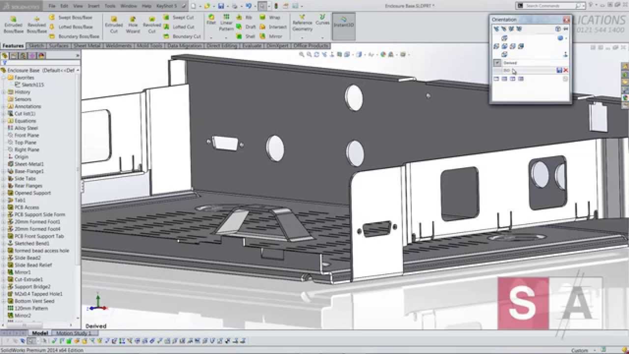 SOLIDWORKS Tip: Derived Sketch - YouTube