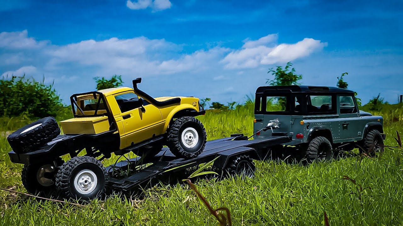 1/16 Scale RC : 4x4 Trail Truck WPL C14 Off-road Bash - YouTube