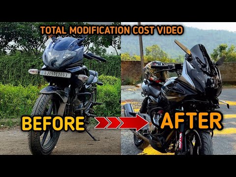 Pulsar 220f modified cost😱 | full modified pulsar 220 | bike ...
