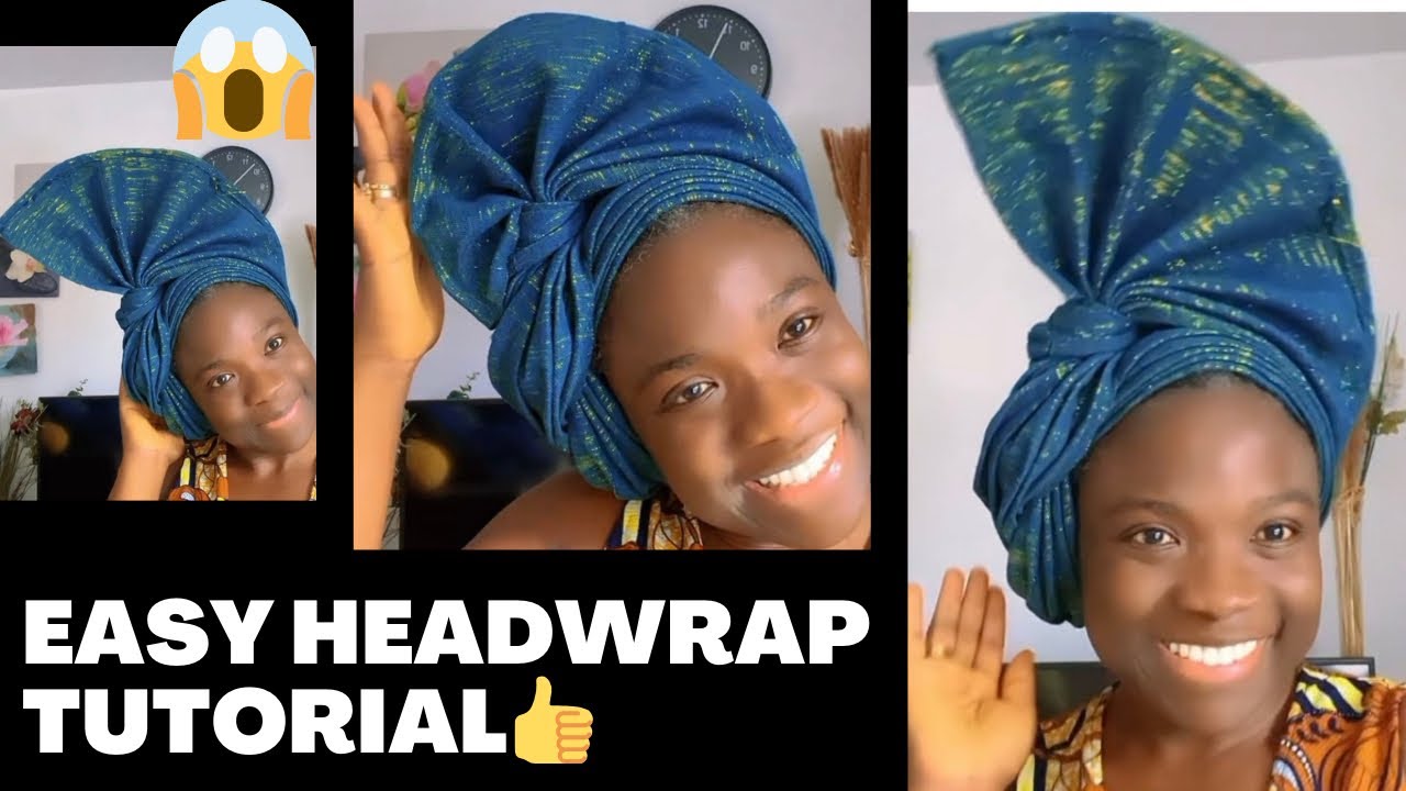 QUICK & EASY HEADWRAP TUTORIAL 🔥 - YouTube