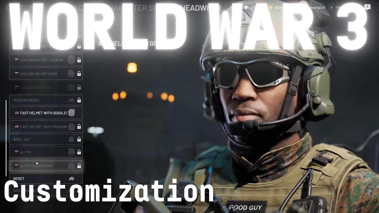 WORLD WAR 3 - All Weapon and Character Customization. No Commentary ...