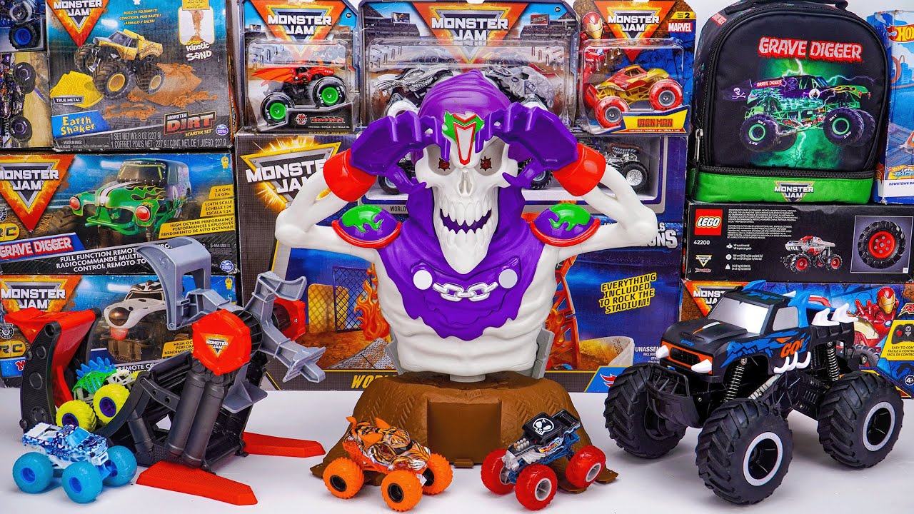 Monster Jam Collection Unboxing Review | Monster Jam Mini Freestyle ...