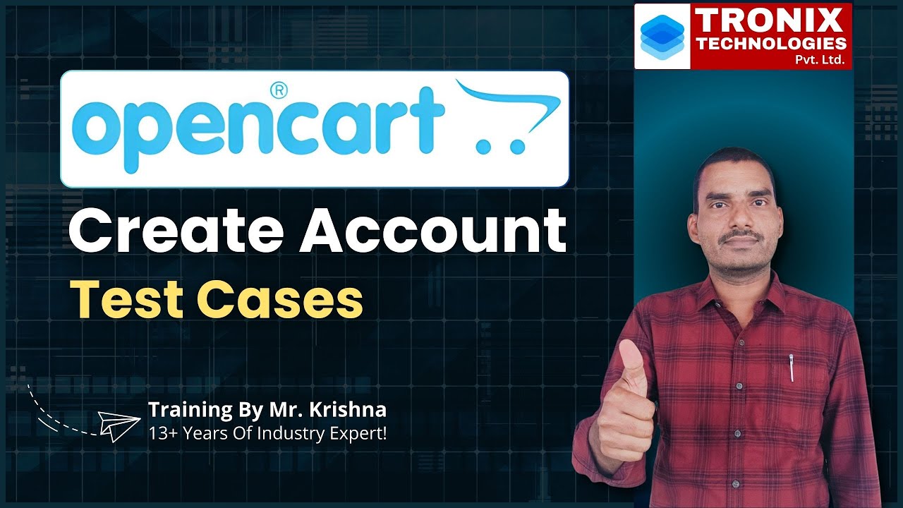 OpenCart Create Account Test Cases || Manual Testing Tutorials Telugu ...