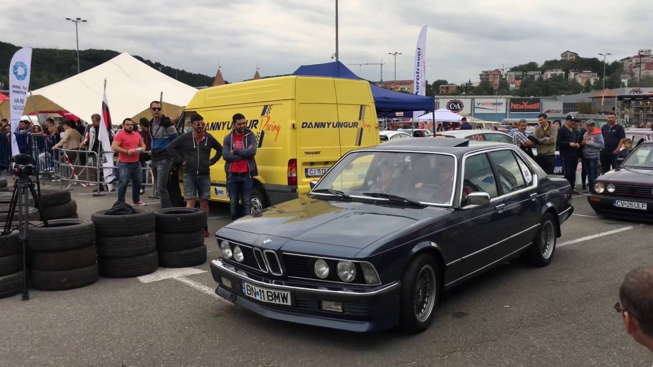 BMW 735 E23 la Klausenburg Retro Racing - YouTube