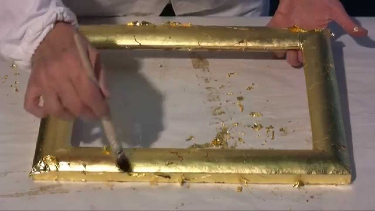 Gilding course: 4 - Gold and real silver leaf - YouTube