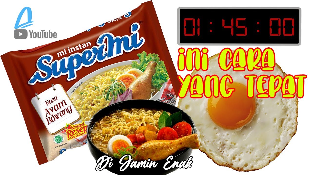 Resep supermi Viral 1 menit 45 detik - YouTube