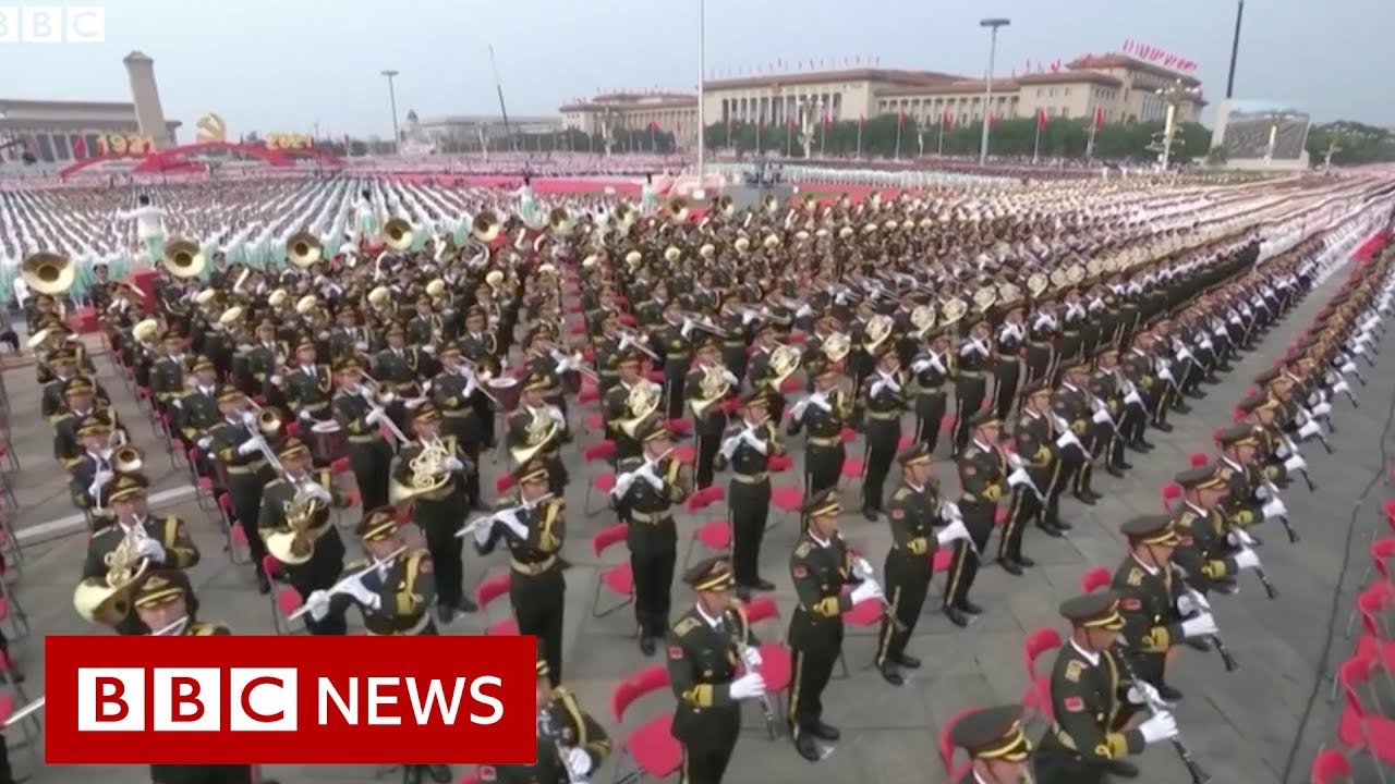Thousands celebrate 100 years of Communist Party in China - BBC News ...