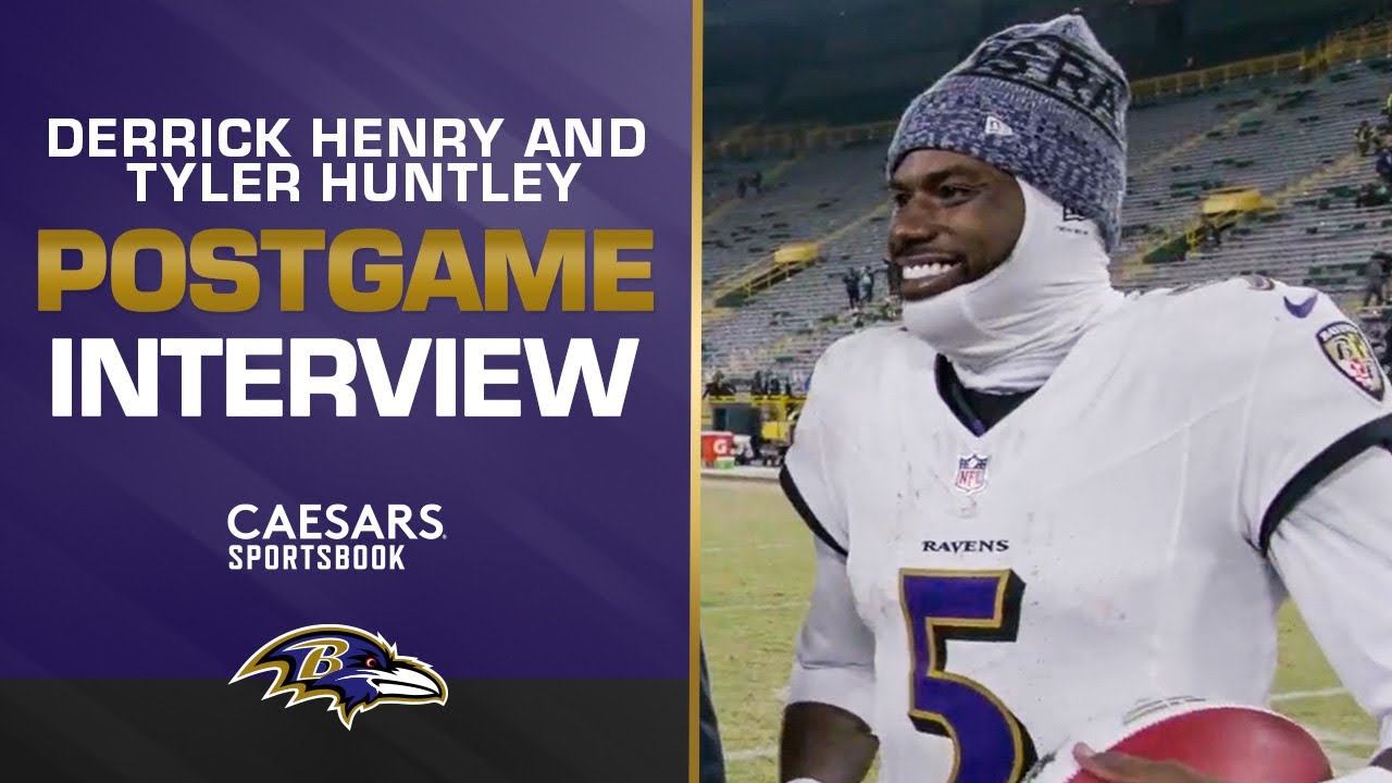 Derrick Henry and Tyler Huntley React to Historic Performance vs ...