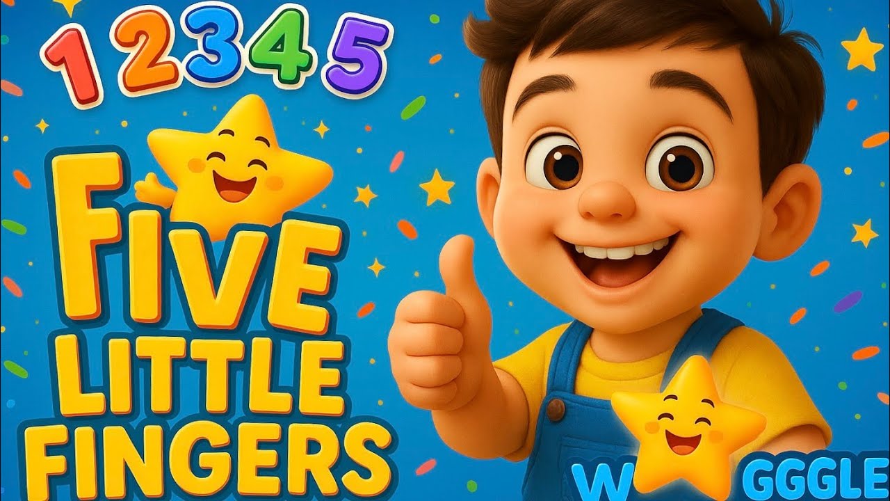 Five Little Fingers – Nursery Rhyme for Kids | @WiggleGigglekid | 5 ...