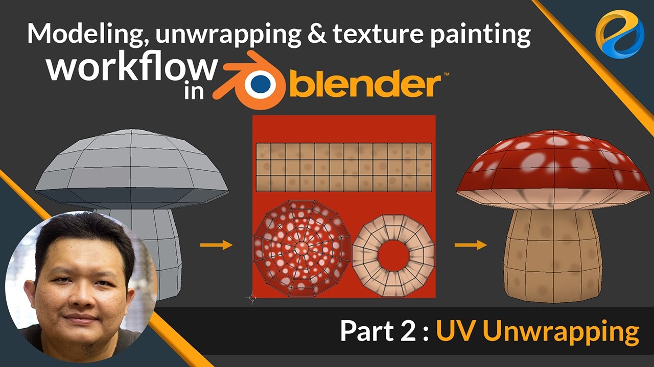 Modeling, Unwrapping and Texture painting workflow in Blender | Part 2 : UV unwrapping - YouTube