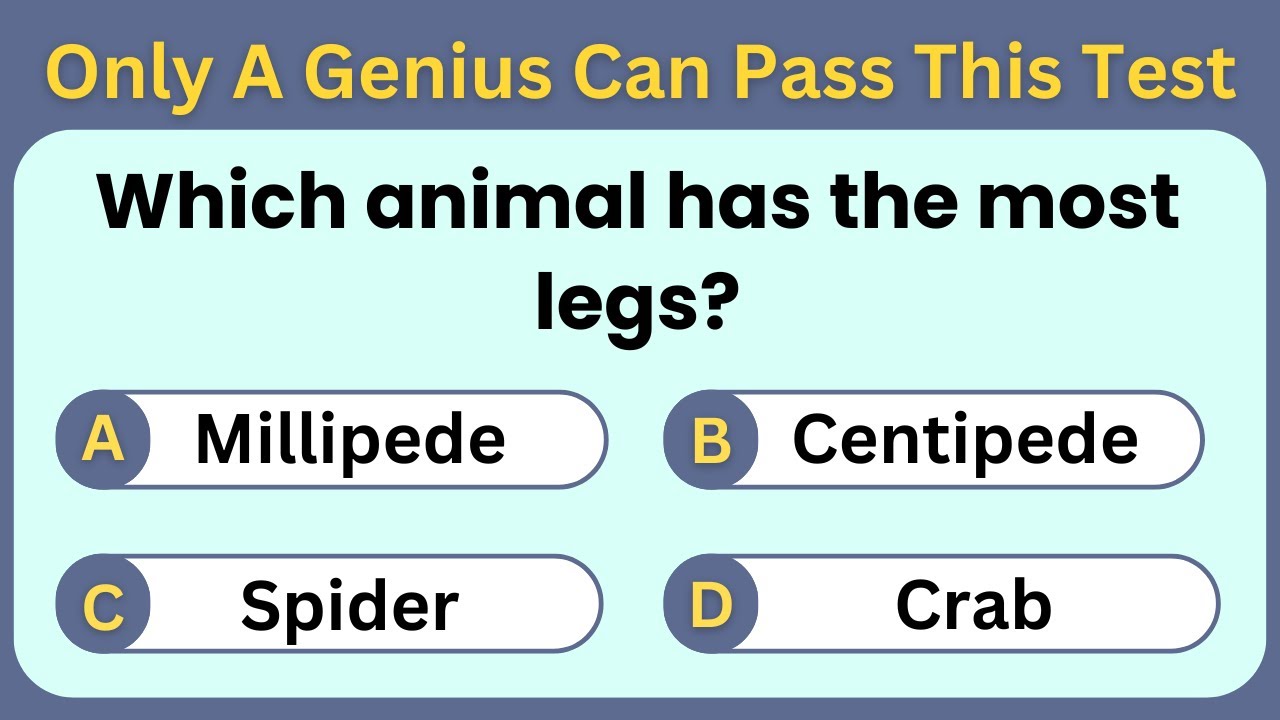 General Knowledge Quiz: Can You Pass The World's Hardest Questions? # ...