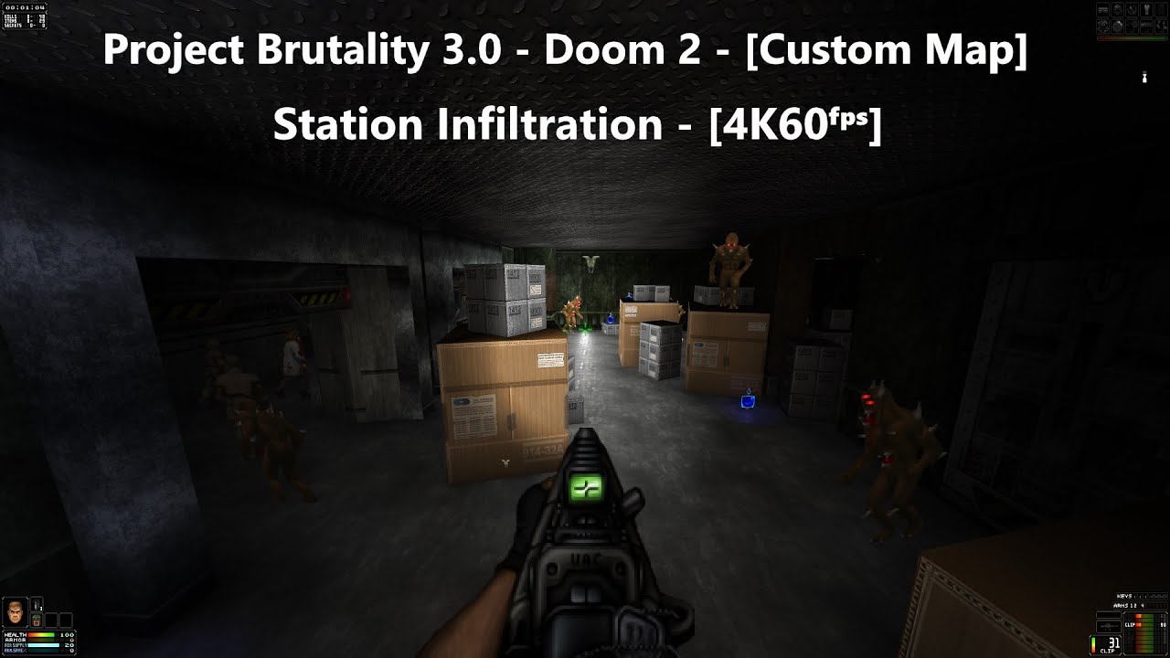 Project Brutality 3.0 - Doom 2 - Map: #388 - Station Infiltration ...