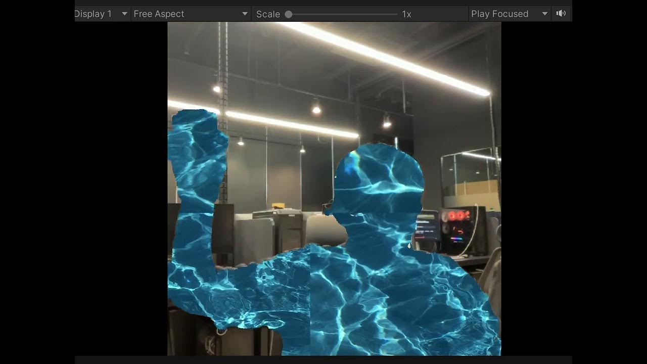 Unity Barracuda sample (Mediapiep-BodySegmentation) - YouTube