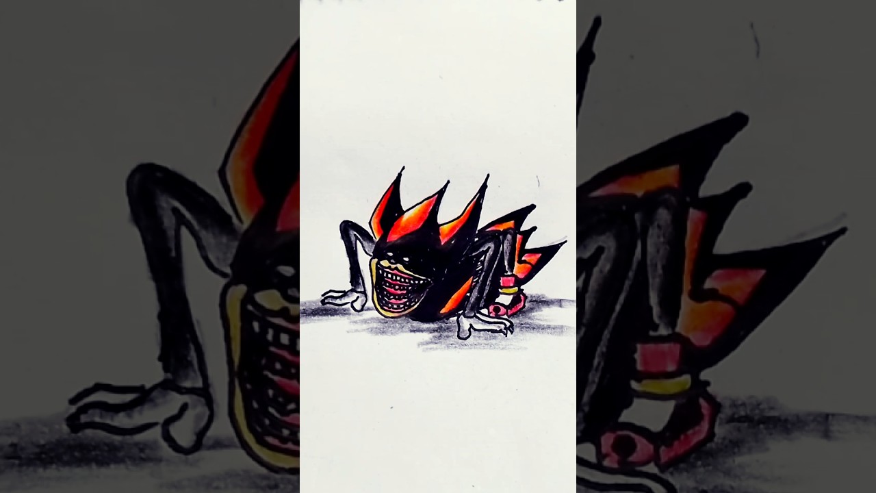 Pendrawing shin shadow #sonic #parody #drawing #artf #shorts #shinsonic ...
