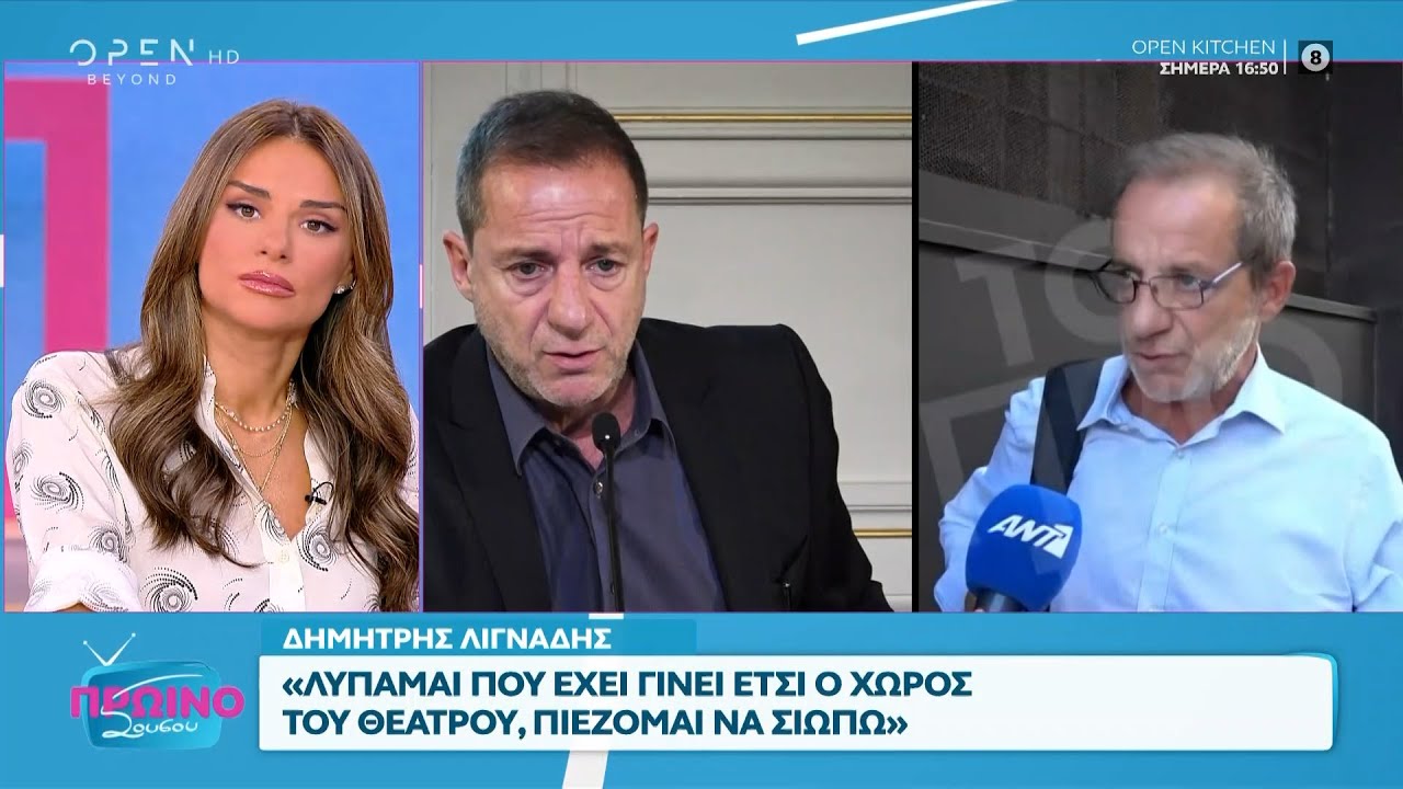 Δημήτρης Λιγνάδης: «Λυπάμαι που έχει γίνει έτσι ο χώρος του θεάτρου ...
