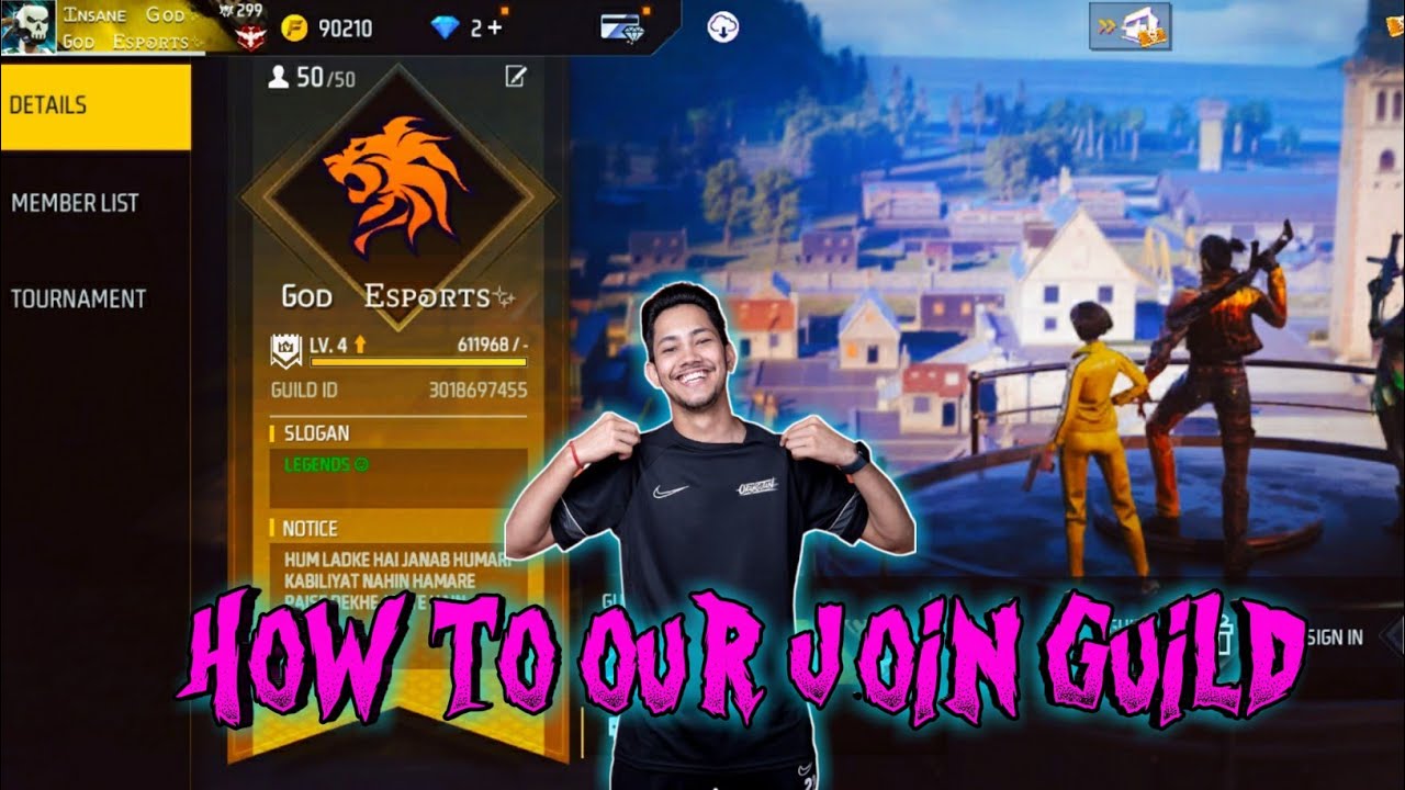 how to join our guild..?/Gᴏᴅ Esᴘᴏʀᴛ / @insane_god69 - YouTube