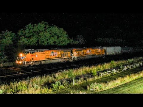 CSX B779-23 with UP 7066 and UP 7344 both AC4460CW'S leading in Clyde NY 6-24-24 - YouTube