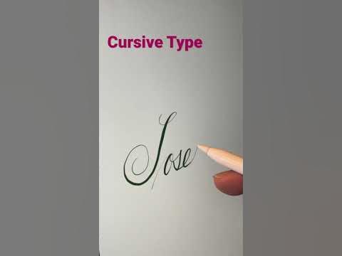 Joseph in cursive type - YouTube