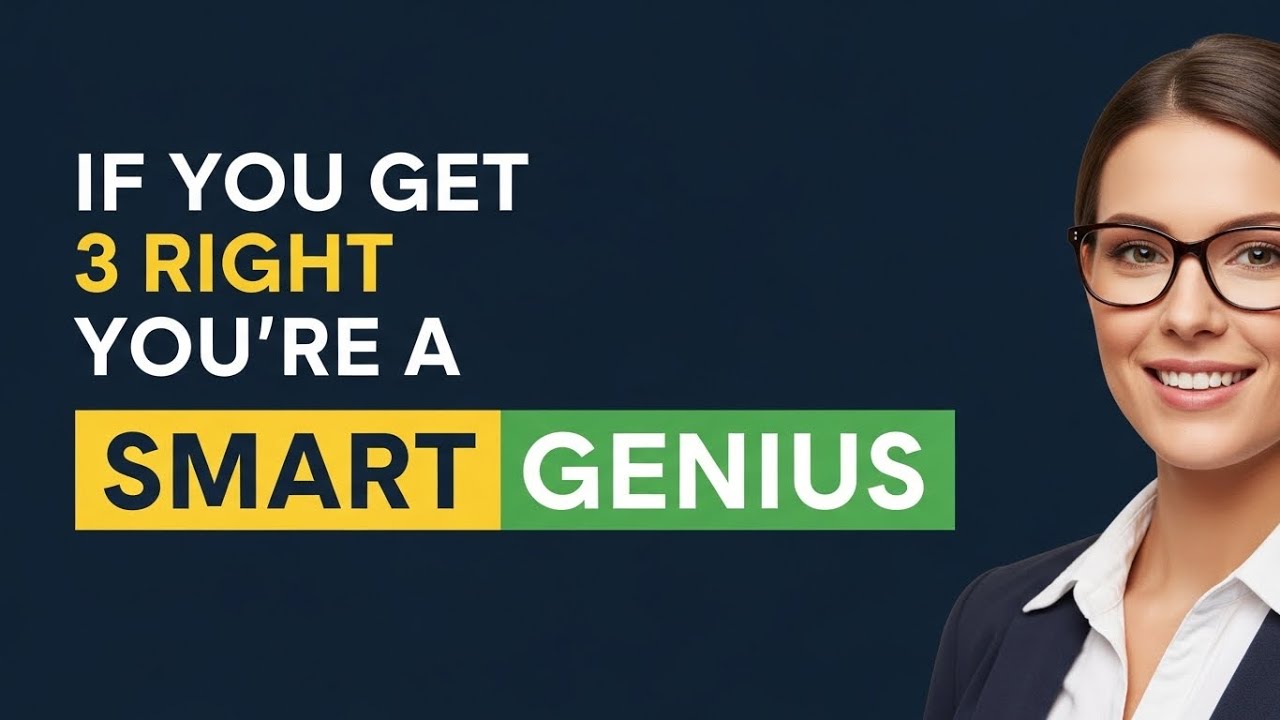 If You Get 3 Right, You’re a Smart Genius | Hard Quiz Challenge - YouTube