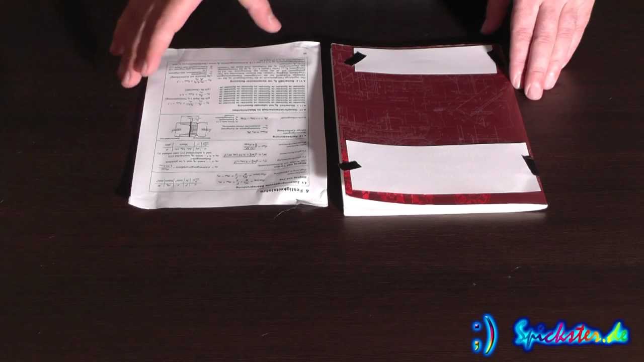 Buchspicker Spicker Spickzettel - Tutorial - deutsch - Spickster.de ...