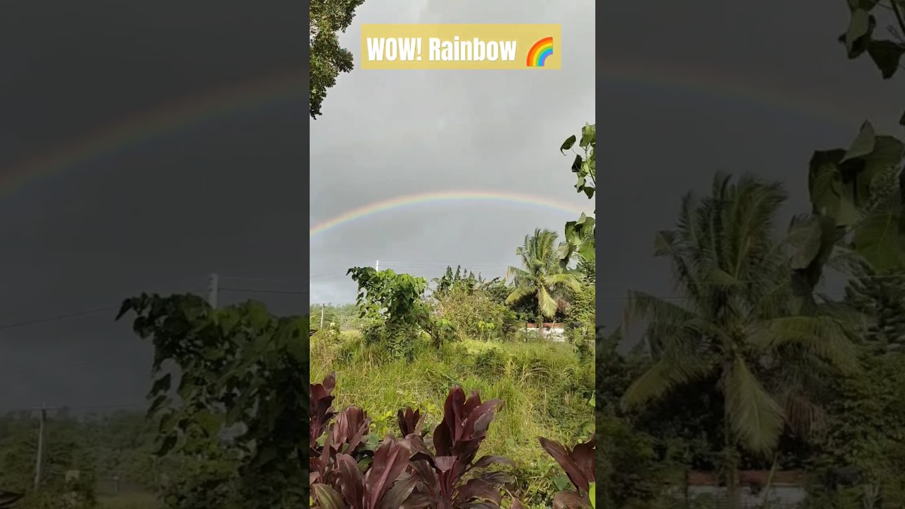 WOW! Na witness ko pagka buo ng Rainbow! Baligtad pagka buo ng Rainbow ...
