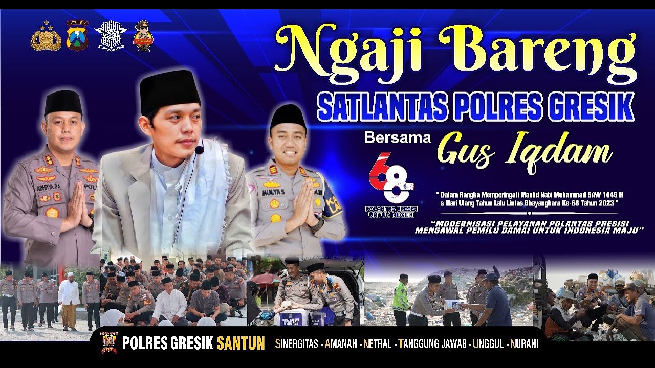 POLRES GRESIK OFFICIAL Live Stream - NGAJI BARENG SATLANTAS POLRES ...