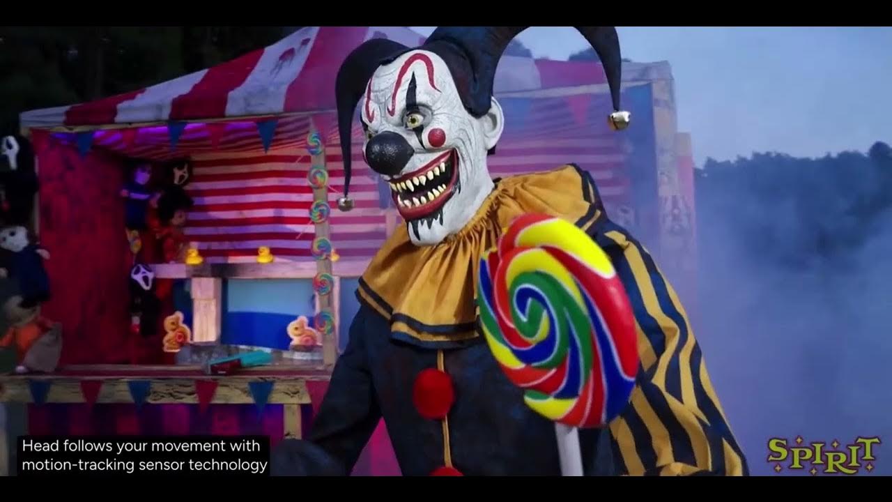 NIBBLES THE CLOWN - SPIRIT HALLOWEEN 2024 demo - YouTube