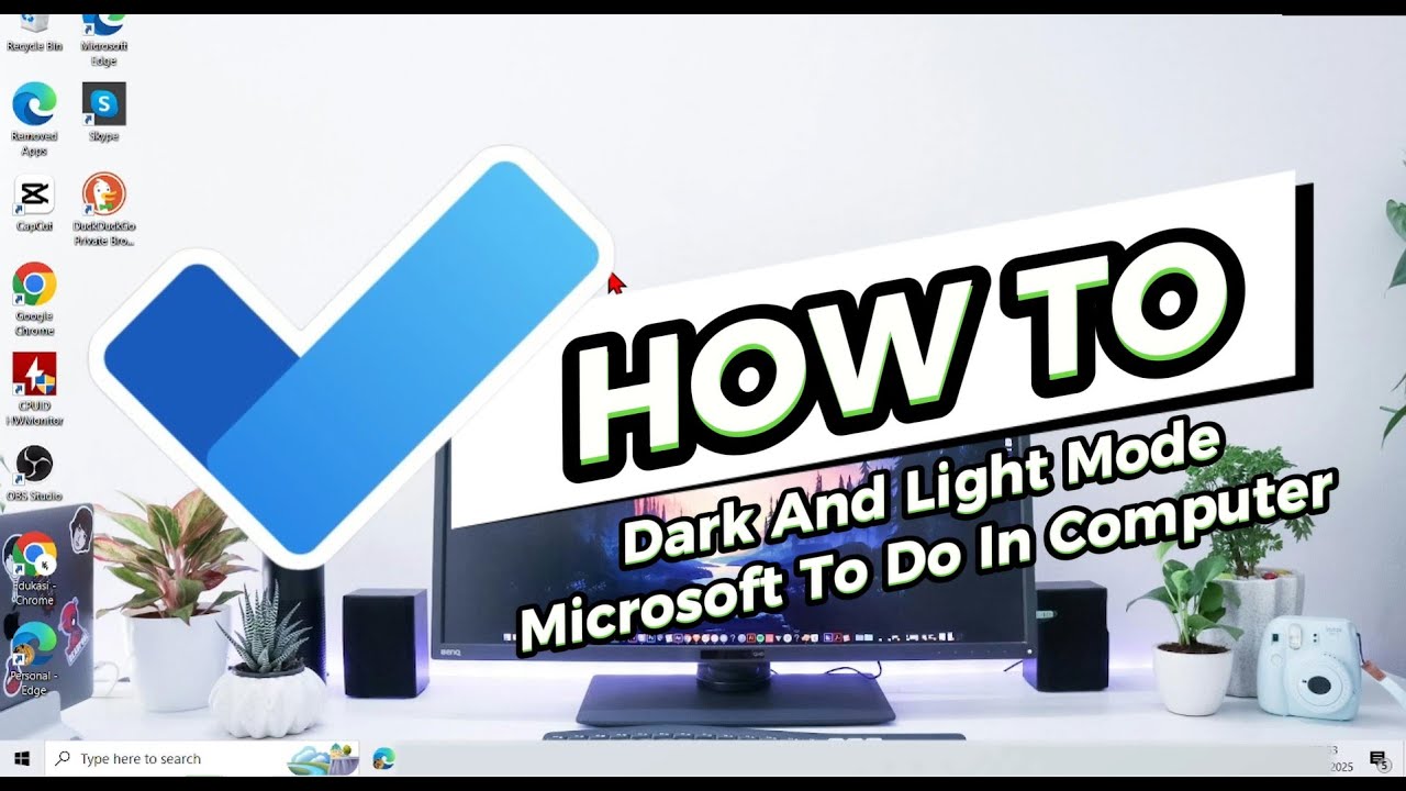 How To Dark And Light Mode Microsoft To Do On Computer - YouTube