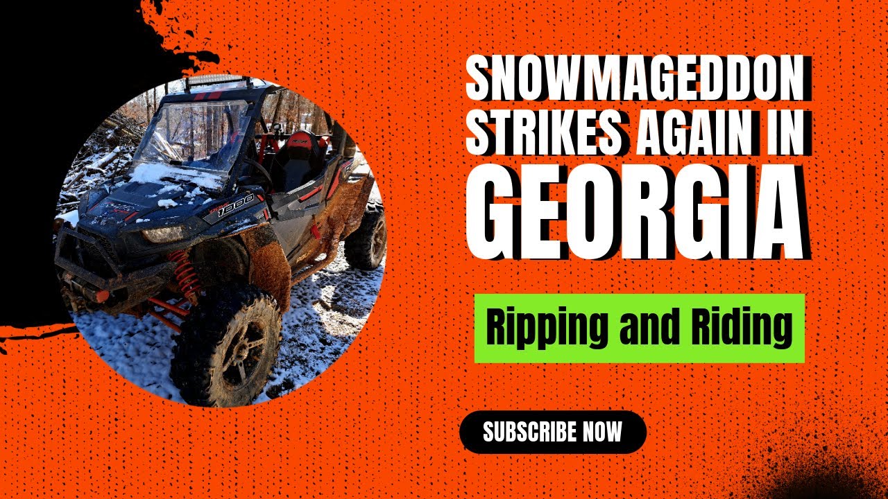 Riding in round two of the Georgia Snowmageddon! - YouTube
