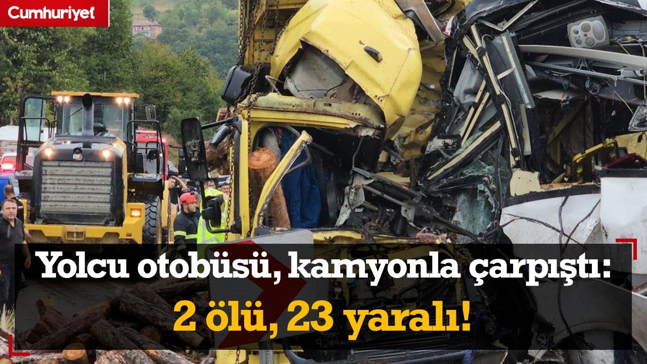 Metro Turizm'e ait yolcu otobüsü, kamyonla çarpıştı: 2 ölü, 23 yaralı ...
