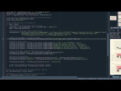 download, transform and plot the COT data in python for financial analysis - YouTube