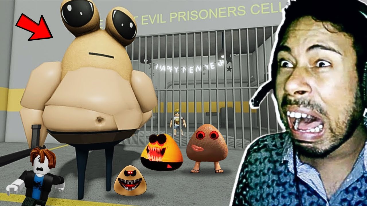 I ESCAPED POU BARRY'S PRISON RUN IN ROBLOX😱 - YouTube